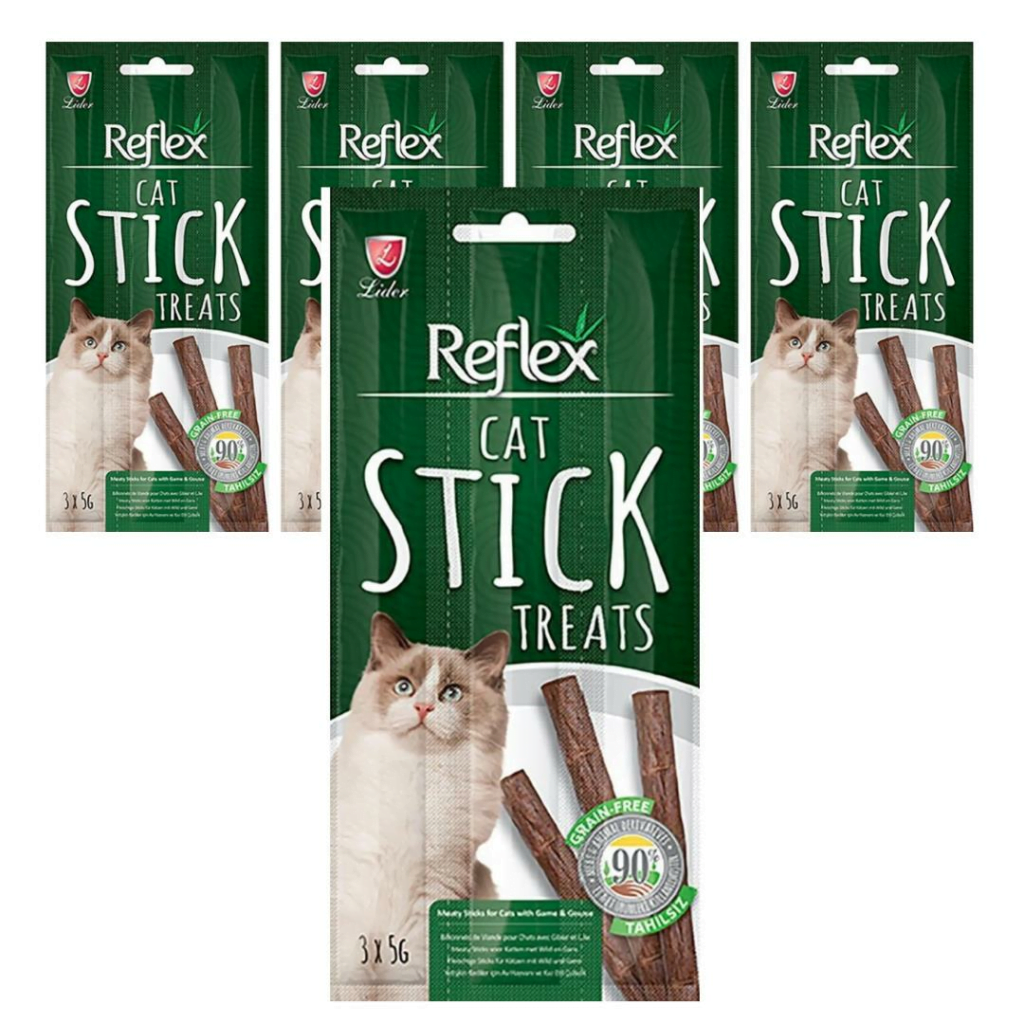 Reflex Stick Karışık Ödül Maması Seti 5 li Paket – Maskotpet